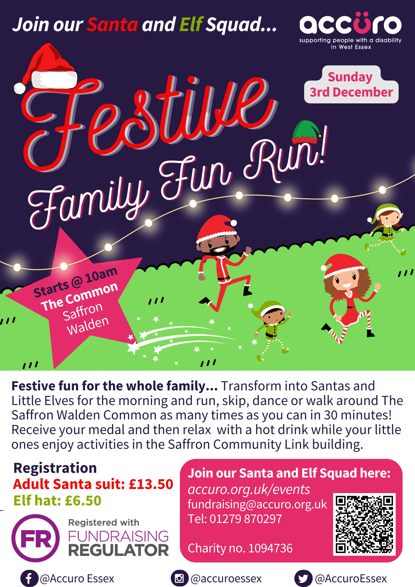 Festive Family Fun Run, Saffron Walden - Discover Uttlesford